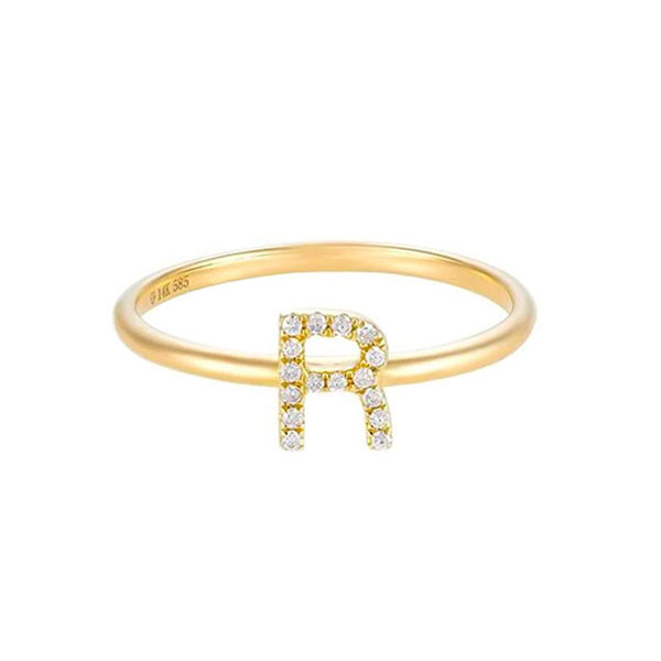 Bassano Jewelry | Diamond Initial Ring